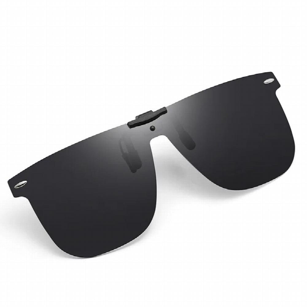 Rimless Clip on Sunglasses Polarized Men Women Flip Up Mirror Eyewear ...