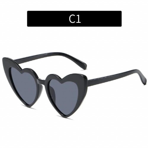 Love Heart Sunglasses Ladies Sexy Cat Eye Retro Big Frame Personality