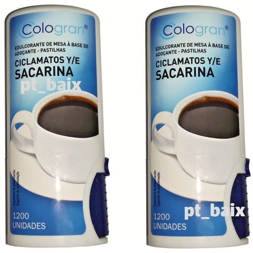 Cologran Sweeteners 2400 Tablets (2x1200) Sugar & Diabetic Low Calorie ...