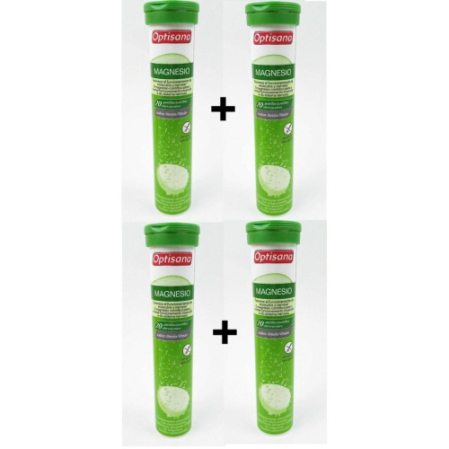 MAGNESIUM 80 Effervescent Tablets Optisana Premium Quality 4 x 20 ...