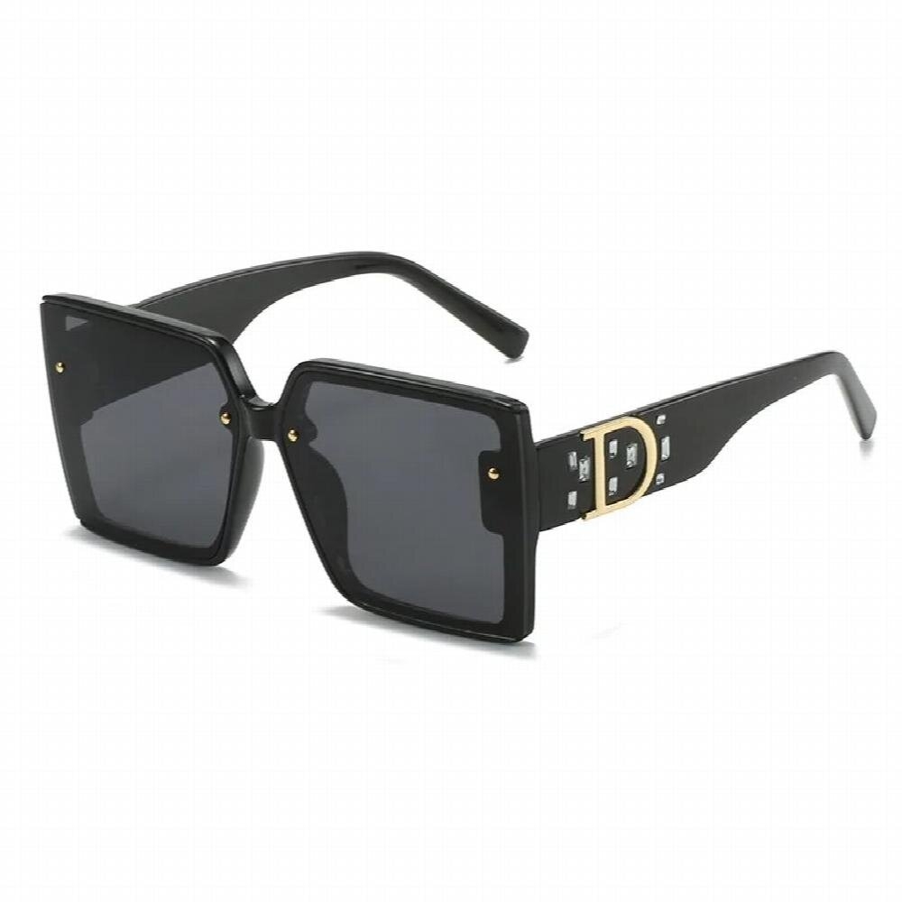 Diamond Letter D Sunglasses For Women Men Square Sun Glasses Vintage ...