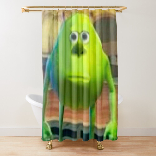 Shower Curtains Mike Wazowski Meme for Bathroom Decor 72x72 inches on OnBuy