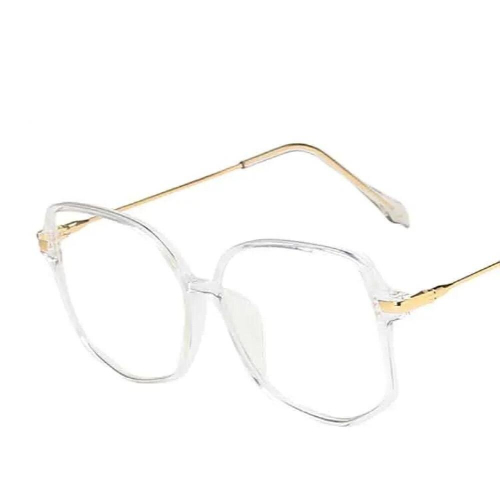 Anti Light Metal Polygon Glasses Frame Women Men Myopia Eyeglasses ...