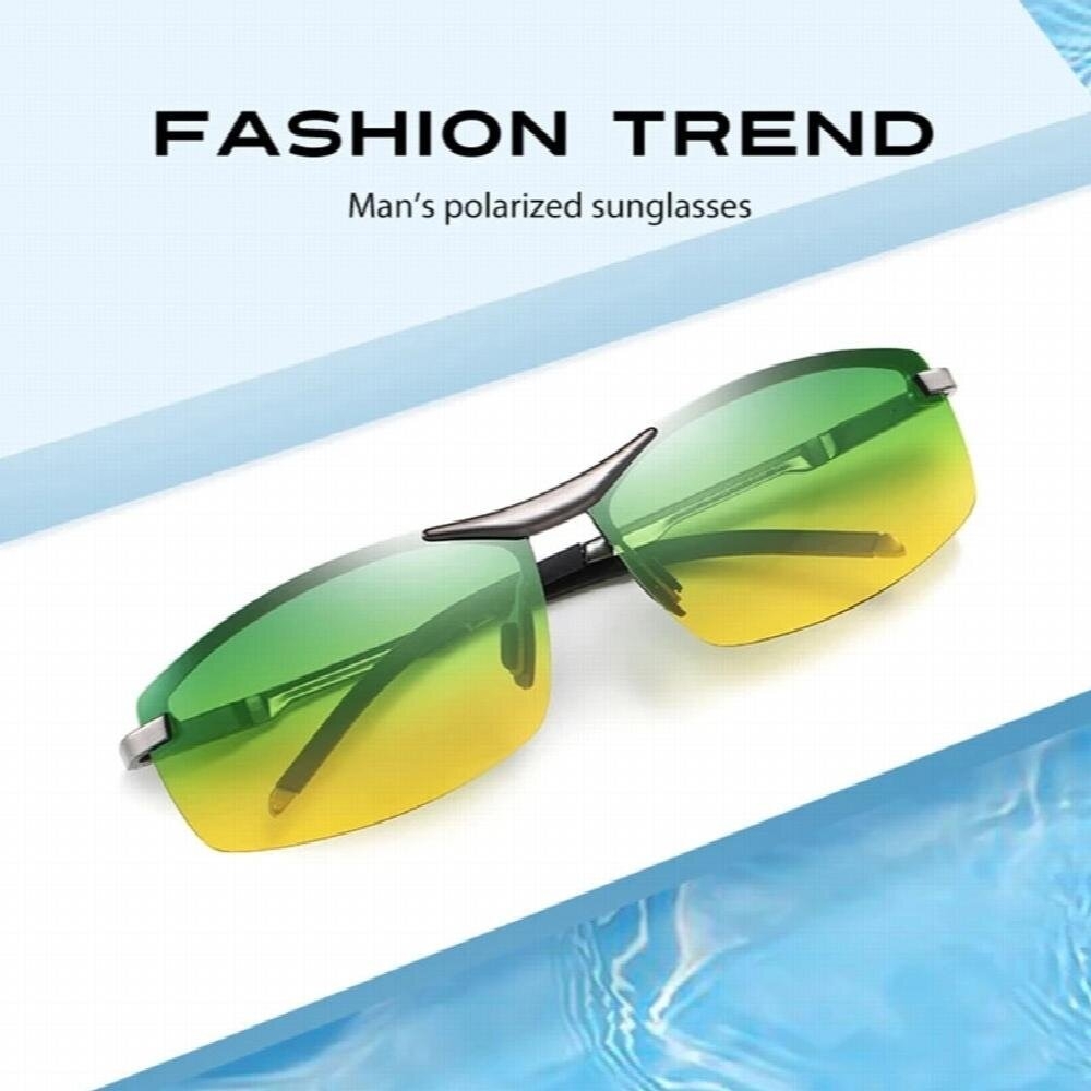 Anti-Glare HD-Lens Clear Night Vision Sunglasses Daytime Polarized ...