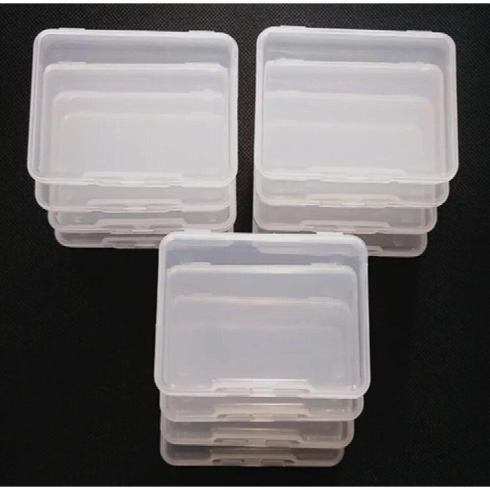 10PCS/lot Rectangle Transparent Small Plastic Boxes Earplugs Beads ...