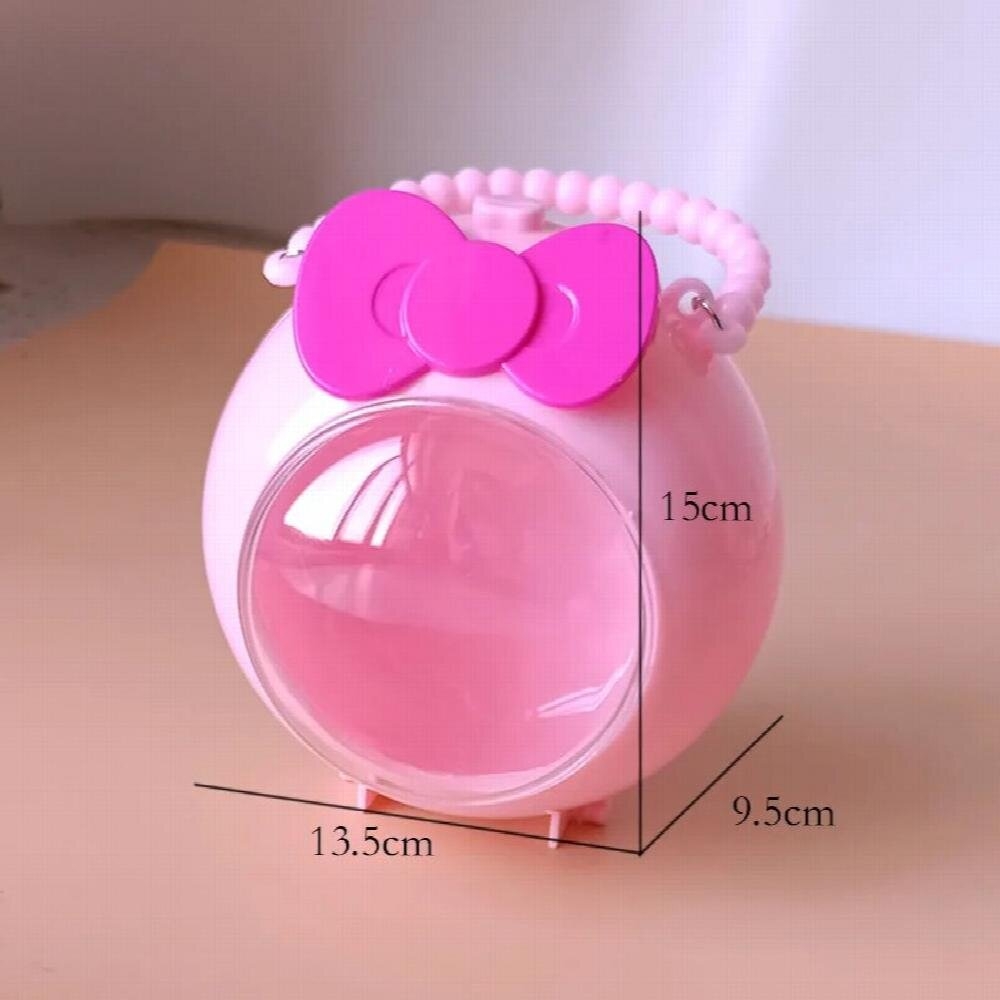Pink Little Girl Portable Plastic Toy Box Storage Box Childrens ...