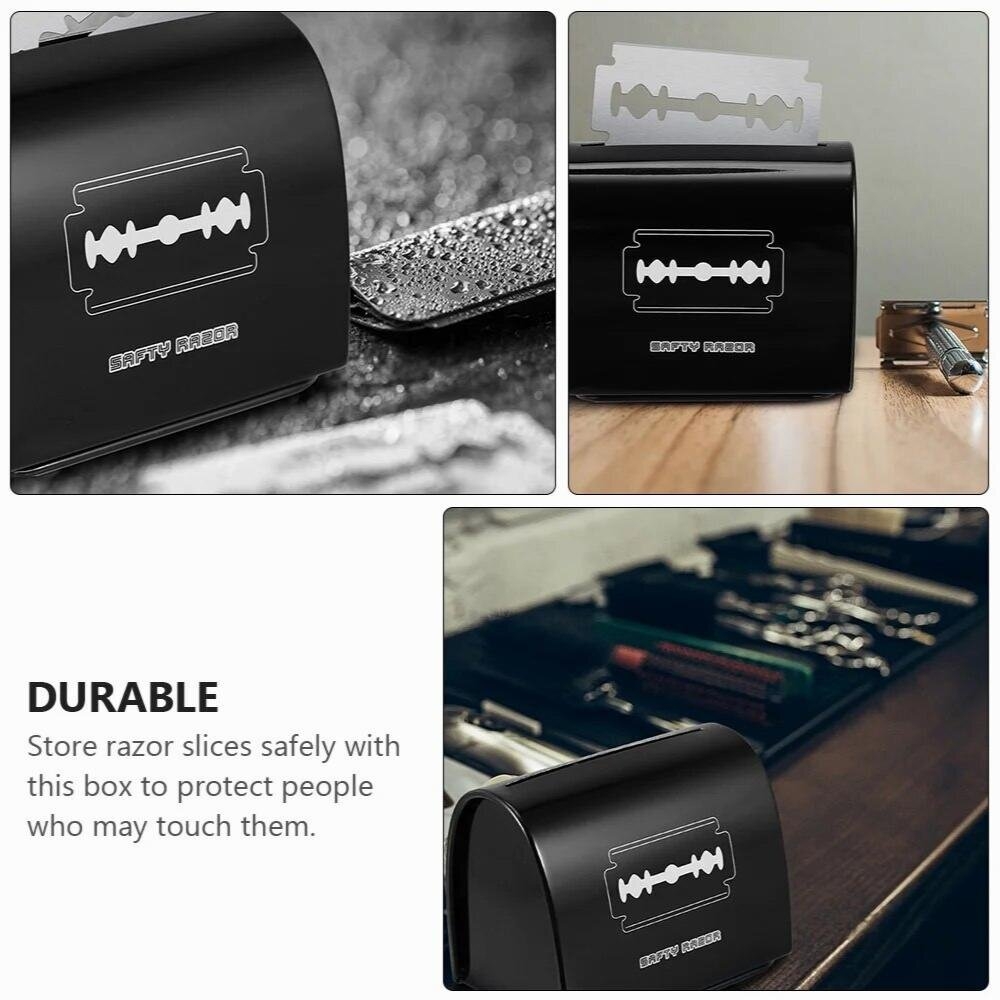 Razor Storage Disposal Box Caserecycling Bank Tin Container Can Holder ...