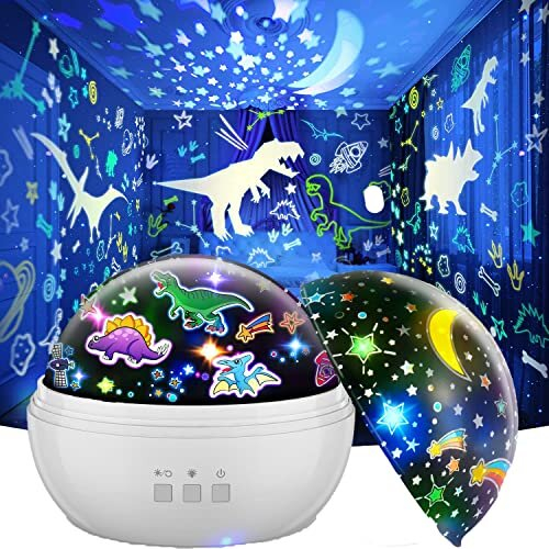 EUCOCO Sensory Lights for Babies, Dinosaur Night Light Projector Easter ...