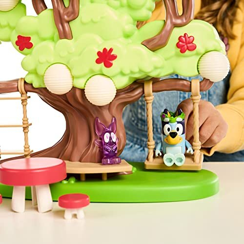 Bluey Tree House Playset with Secret Fairy Hideaway, Flower Crown And ...