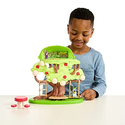 Bluey Tree House Playset with Secret Fairy Hideaway, Flower Crown And ...
