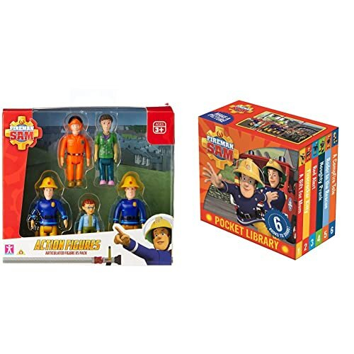Fireman Sam Action Figures 5-pack, scaled play preschool poseable ...