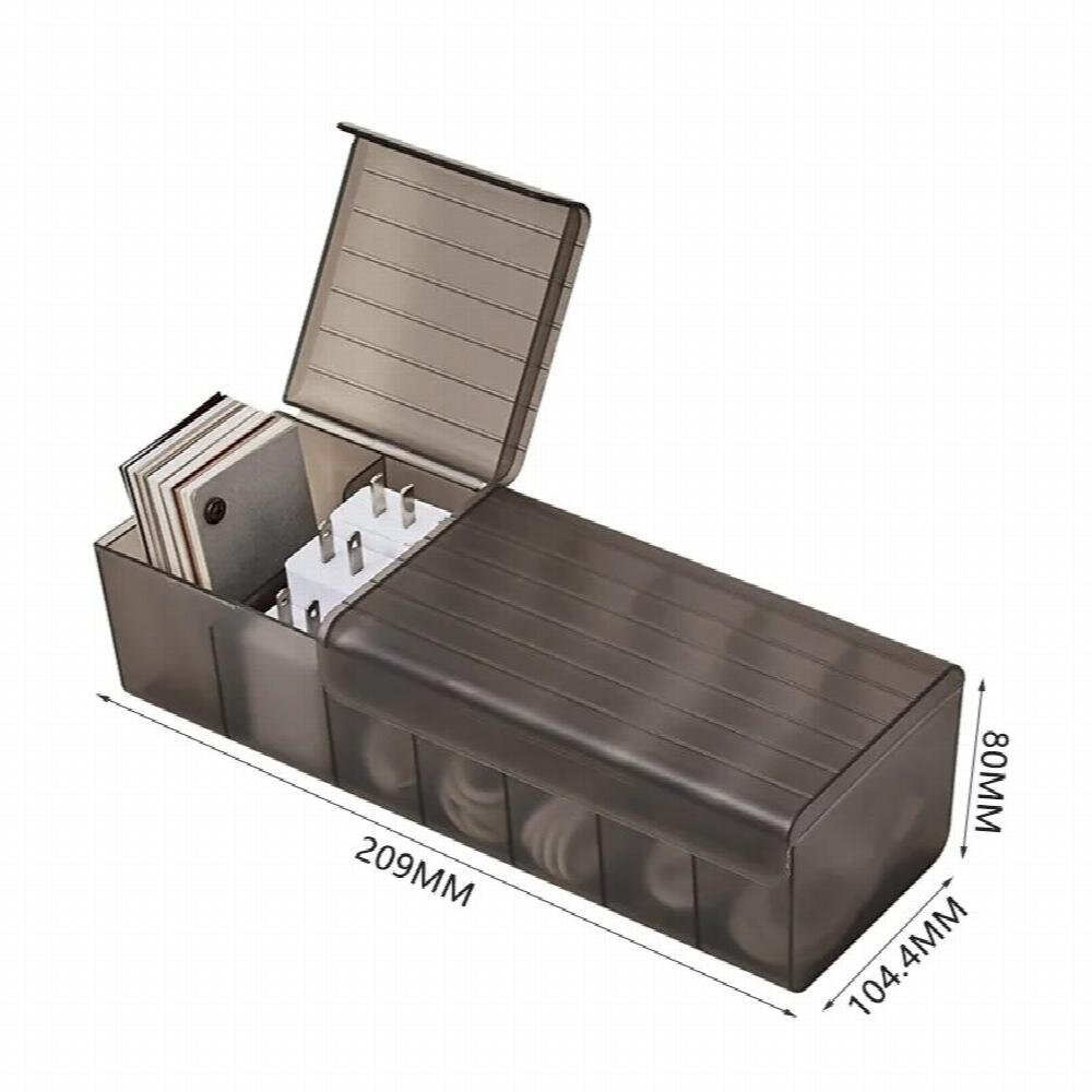 Data Cable Dust-proof Storage Sorting Box with Lids Desktop Wire Cable ...