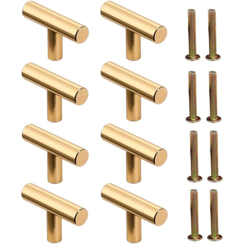 Drawer Door Handle 8 Pieces Single Round Hole Drawer Knobs Single Hole ...