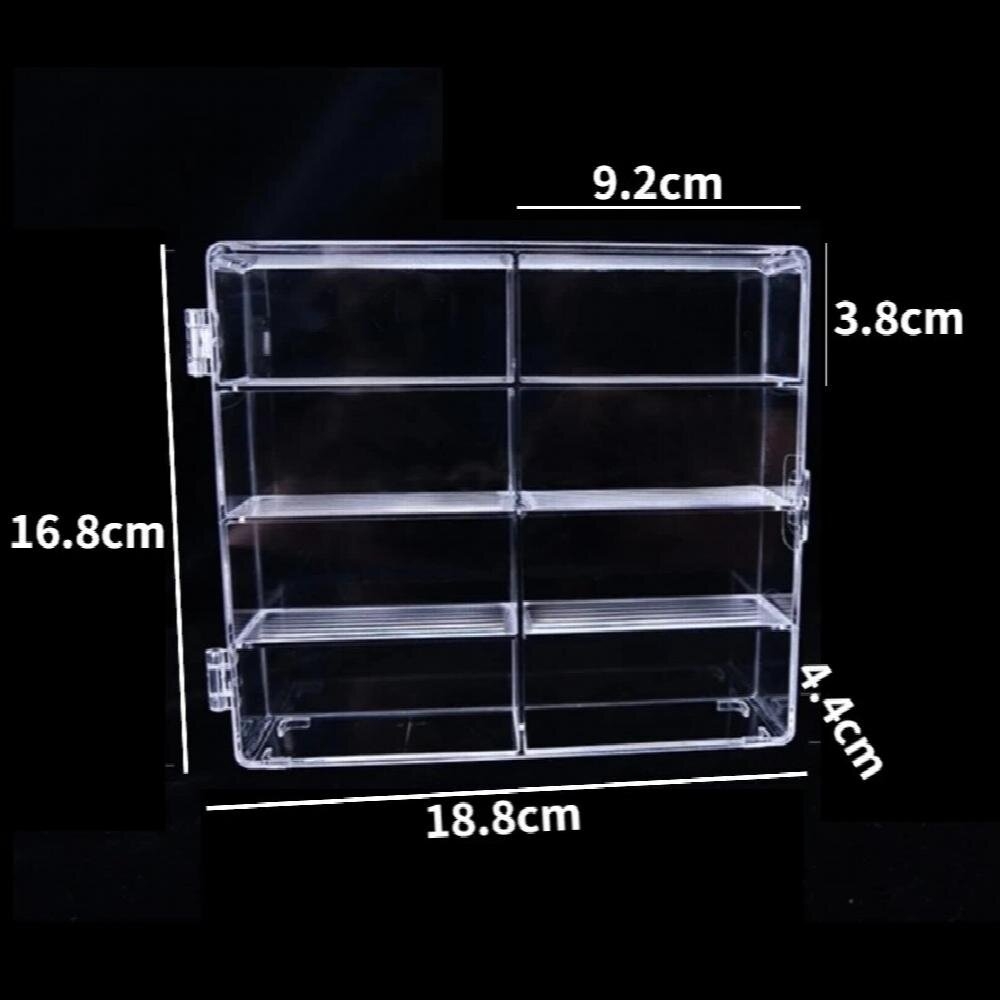Toy Car Model Display Stand 8 Grid 1:64 Figure Storage Box Display Case ...