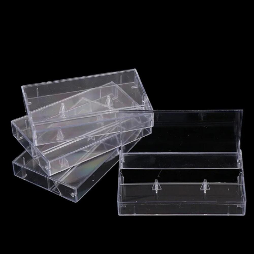 10Pcs Transparent Dustproof Cassette Box Recording Blank Cassette Case ...