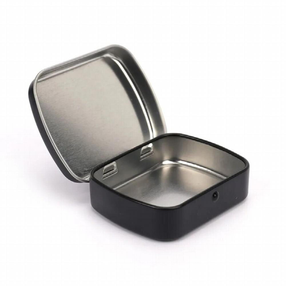 1PC Mini Iron Box Slide Cover Storage Box Flip Storage Box Case ...