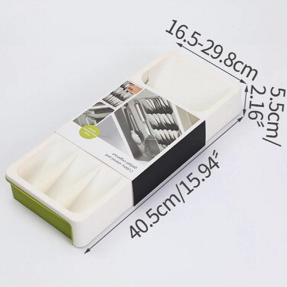 Retractable Tableware Storage Box Kitchen Accessories Drawer Container ...