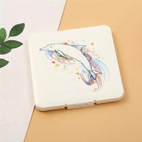 Cartoon Square Mask Storage Box Portable Anti Dust Disposable Masks ...
