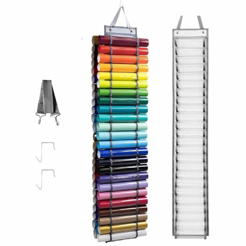 48 Roll Compartments Vinyl Storage Organizer,Wall Mount Vinyl Roll ...