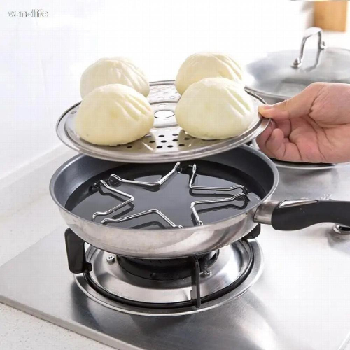 Stainless steel steam rack pentagon home insulation drain steaming rack ...