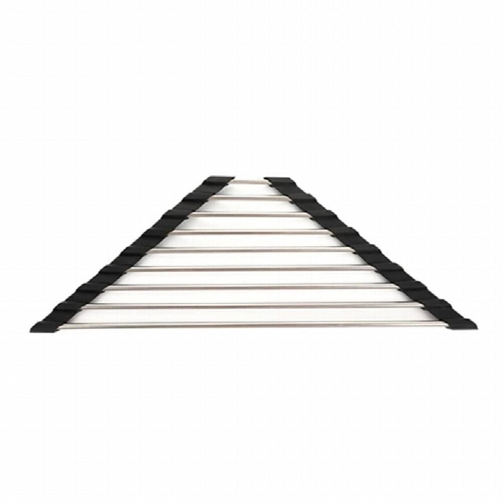 Roll Up Triangle Dish Drying Rack for Sink Corner Over the Sink Sponge ...