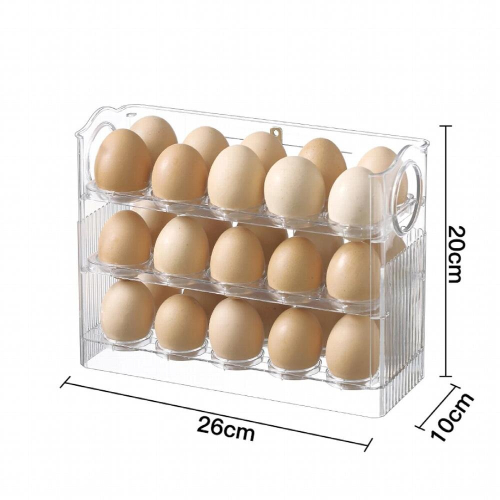 Kitchen Refrigerator Egg Holder Shelf Fresh Storage Box Eggs Display ...