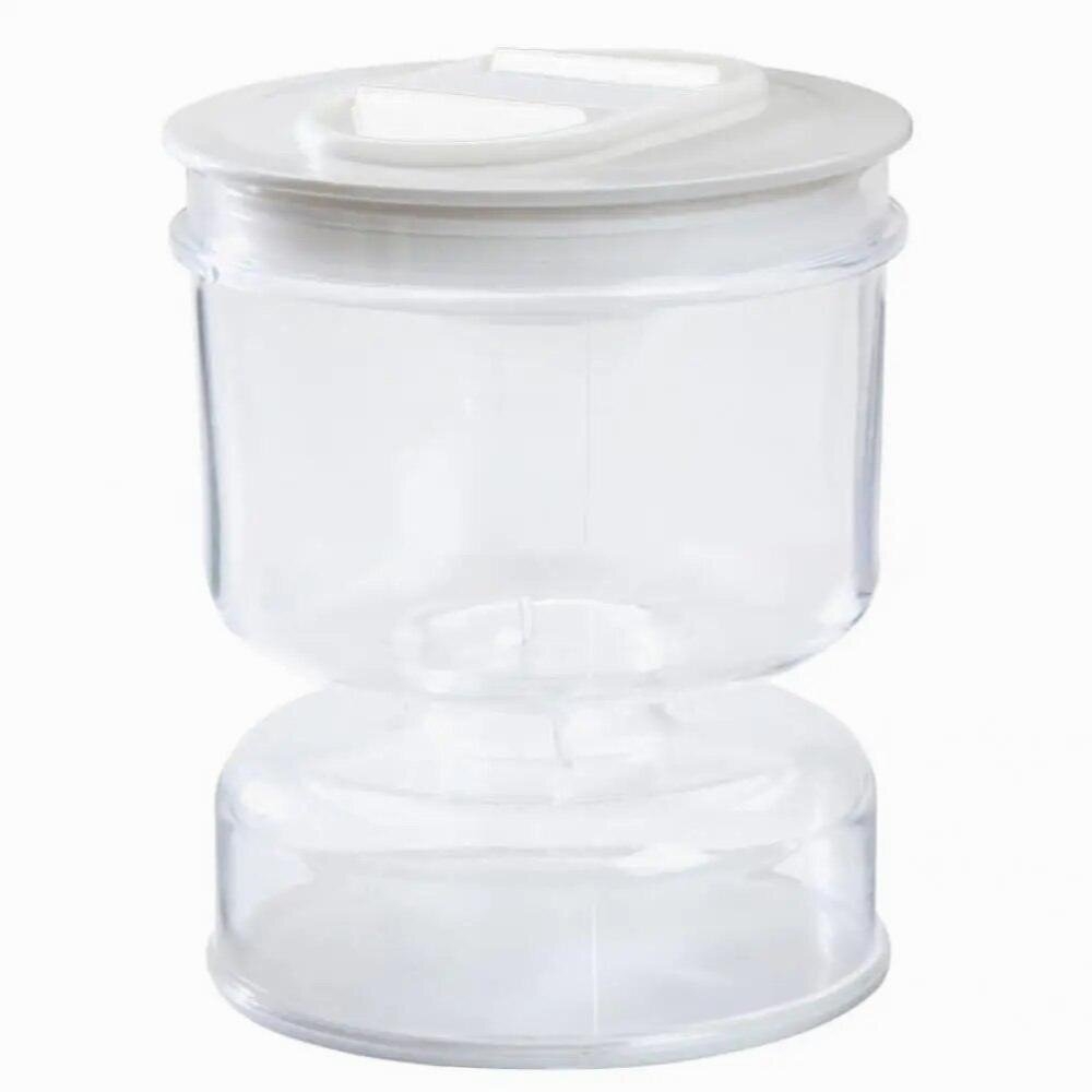 Flip Separator Jar Airtight Refillable Vegetables Fruits Food Storage ...