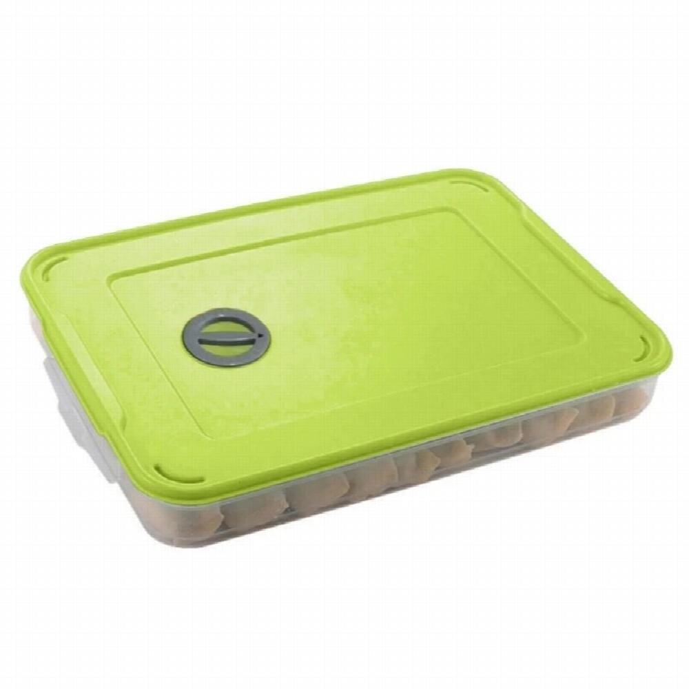 Flat Plastic Box for Kitchen Refrigerator Organization Transparent Food ...