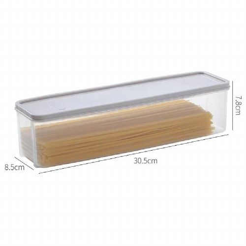 1pc Rectangular Pasta Spaghetti Storage Box with Lid for Fridge Kitchen ...
