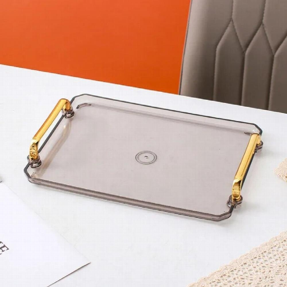 Small&Large Serving Tray with Handles Valet Tray Plastic Serving Tray ...