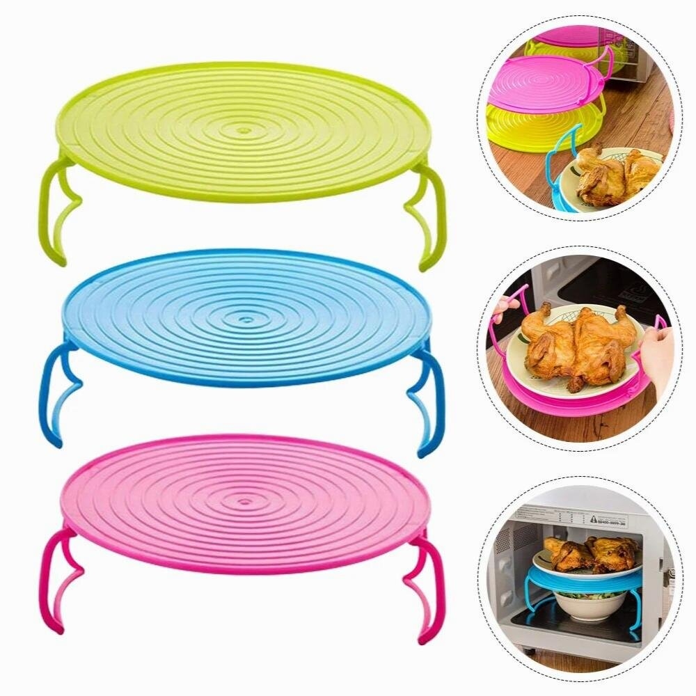 Rack Microwave Tray Steamer Steaming Oven Standholder Layered Cooking ...