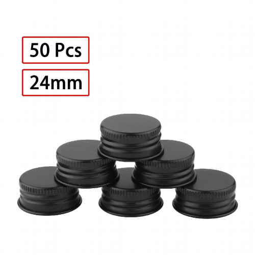 50pc 24/28MM Small Aluminium Fresh-keeping Lids Glass Bottles Leak ...