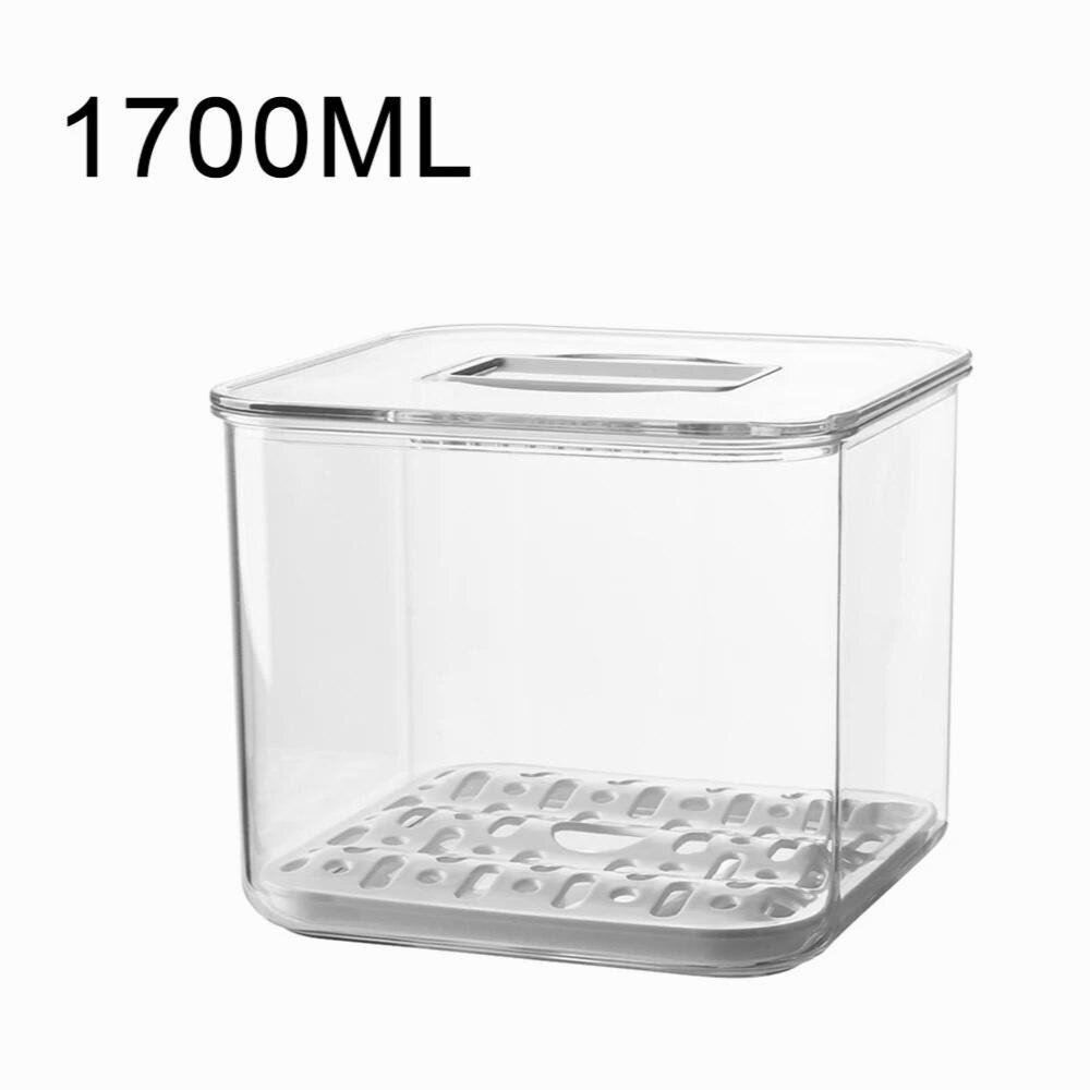 Refrigerator Food Storage Containers with Lids Transparent Large ...