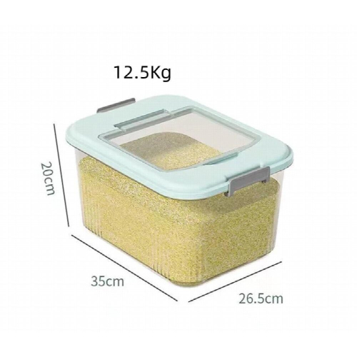 10kg Rice Bucket Plastic Rice Storage Tank Flour Bucket Insect-proof ...