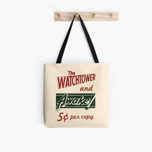 Tote Bags WATCHTOWER AWAKE VINTAGE MESSENGER BAG Grocery for School ...