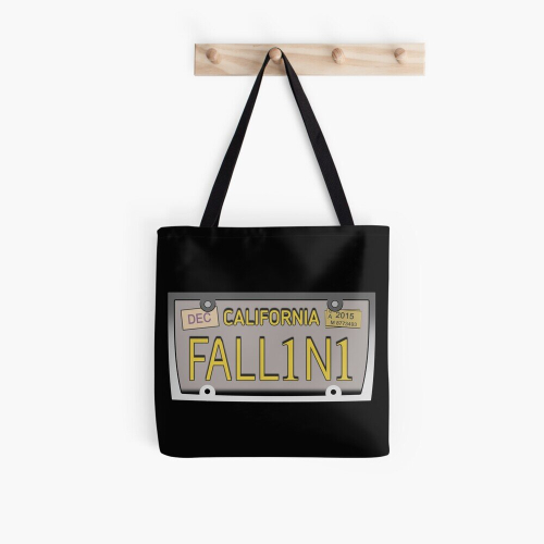 Tote Bags Lucifer's license plate - FALL1N1 Grocery for School Library ...