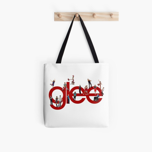 Tote Bags glee logo with the cast Grocery for School Library Gym on OnBuy