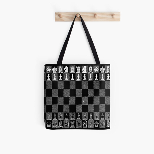 Tote Bags Chess Fan, Chess Player, Grand Master of Chess - White ...