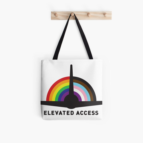 Tote Bags Elevated Access with Text Grocery for School Library Gym on OnBuy
