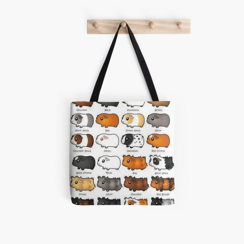 Tote Bags Guinea Pig Cavy Collection Model 08 Grocery for School ...
