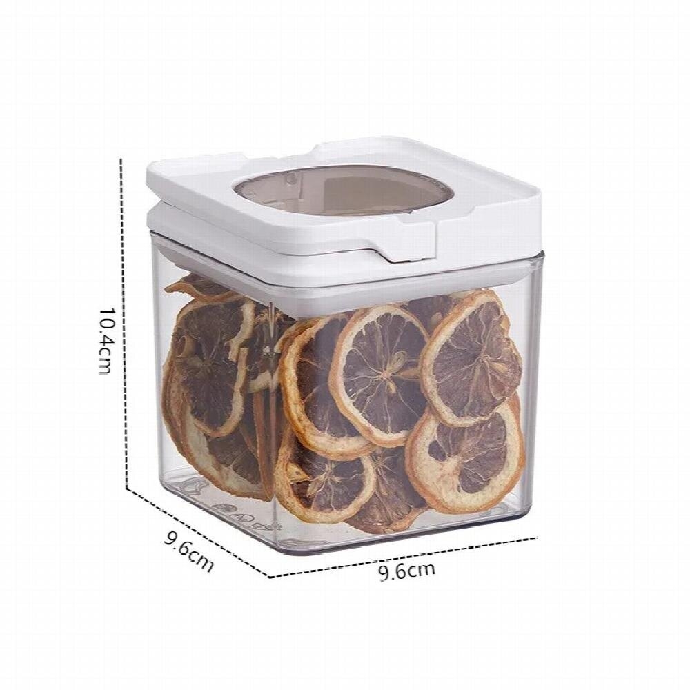 Transparent Plastic Food Container with Handle Lid Bulk Cereals ...