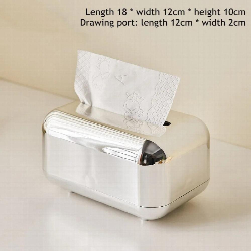 Golden Tissue Boxes Storage Napkin Holder Kitchen Tissue box Paper Case ...