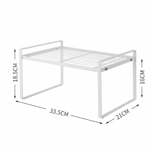Kitchen Shelf Organizer Metal Storage Rack For Cupboard Cabinet Counter ...