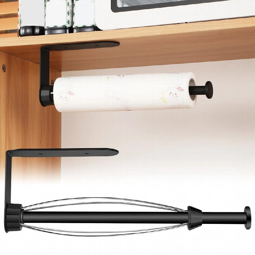 Paper Roll Holder with Damping Effect Wall Mount Under Cabinet Paper ...
