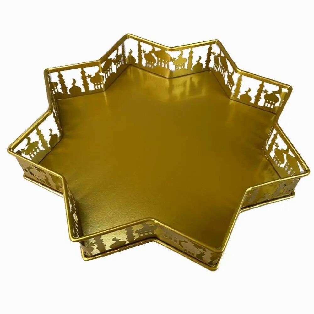 Ramadan Food Serving Tray Iron Food Plate Dessert Pastry Candy Display ...