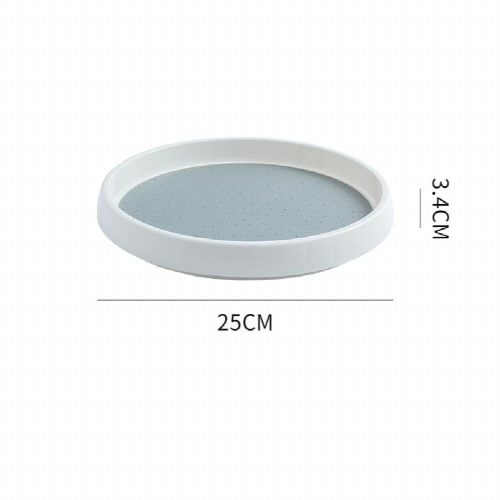 Round Rotating Kitchen Spice Storage Rack Turntable Organizer Lazy ...