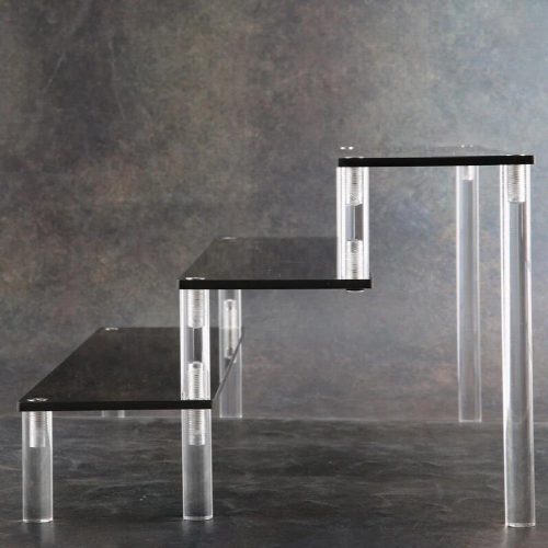 3 Tier Acrylic Cupcake Display Stand, Collection Organizer Shelf ...