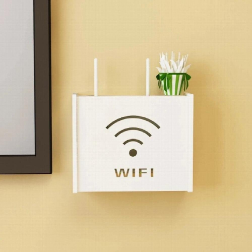 Wireless Wifi Router Storage Box Decor Living Room Socket Board Bracket ...