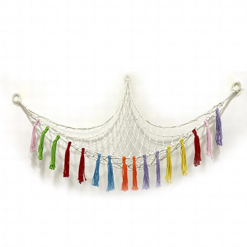 Hammock Toy Organizer Bohemian Style Hanging Nets Stuffed Toy Wall ...