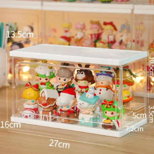 Dust-Proof Acrylic Blind Box Showcase Anime Figures Display Case Garage ...